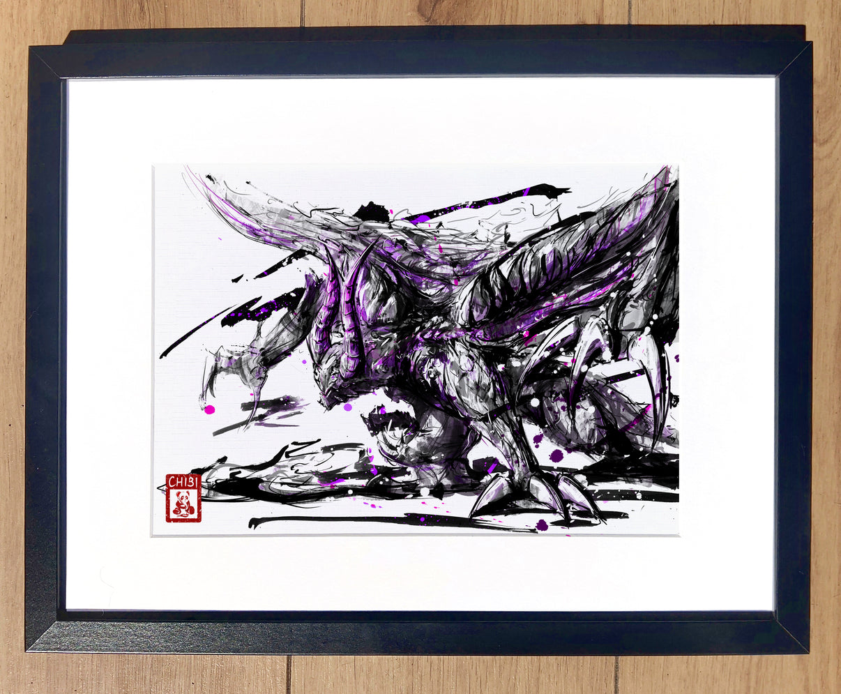 Fanart Print - Monster Hunter Gore Magala Fan Art – Chibi Panda UK