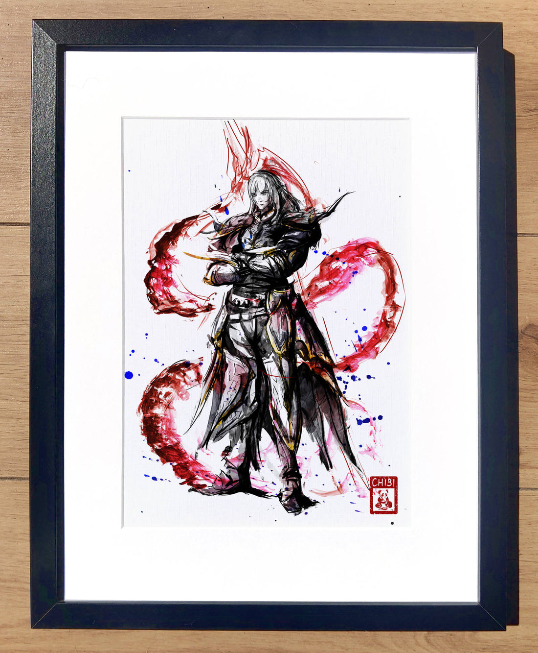 A4 Print - Final Fantasy XIV Estinien Endwalker Dragoon Ink Fanart ...